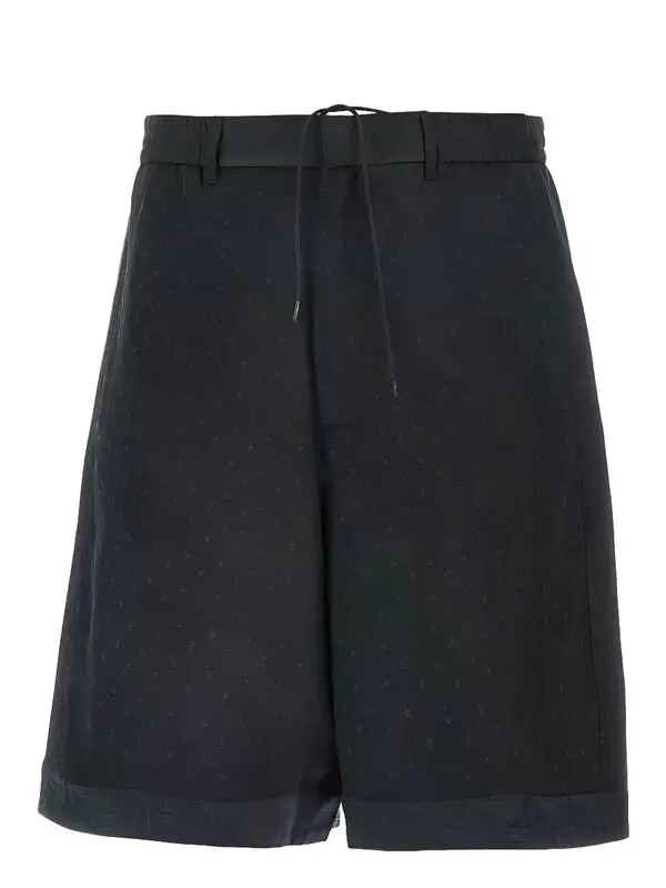 Emporio Armani Paisley Print Shorts - Blue