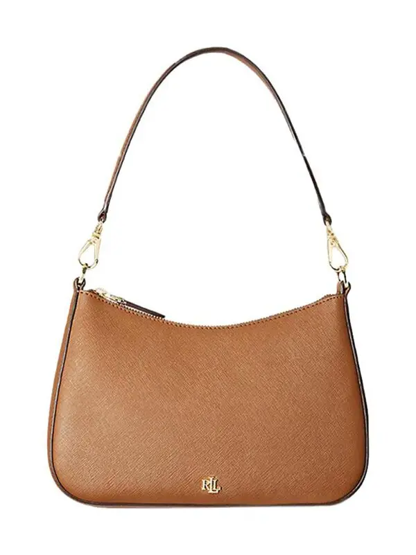 Ralph Lauren Shoulder Bag With Top Handle And 'lrl' Logo - Lauren Tan