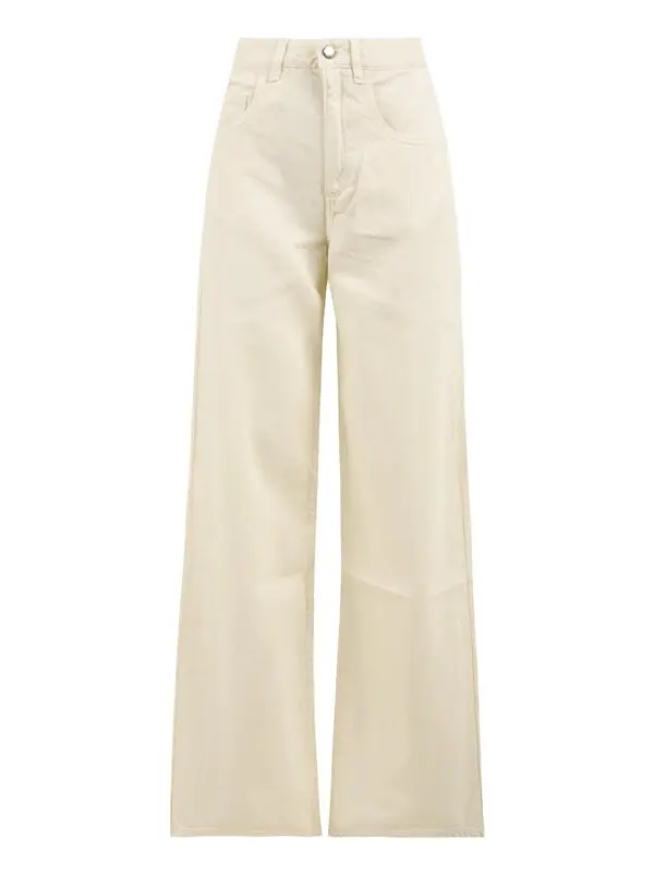 ICON DENIM LOS ANGELES Poppy Wide Leg Jeans - White