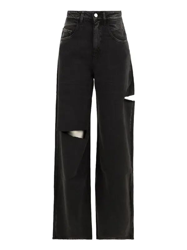 ICON DENIM LOS ANGELES Poppy Wide-leg Jeans - Black