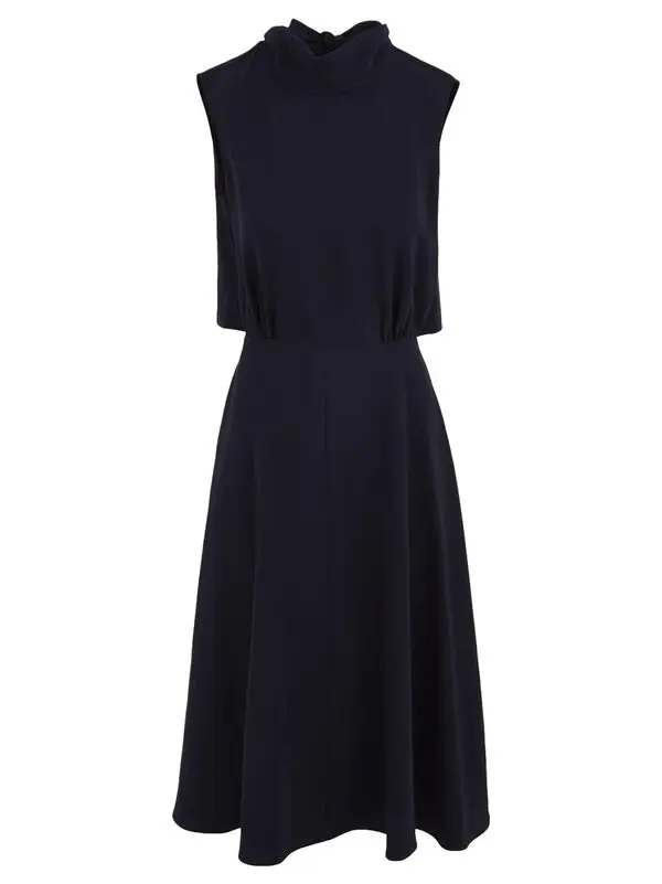 Aspesi Midi Dress With Flared Skirt - Blue