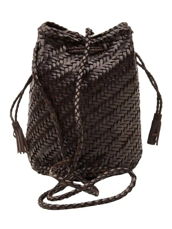 Dragon Diffusion Pompom Double Bag - Dark Brown