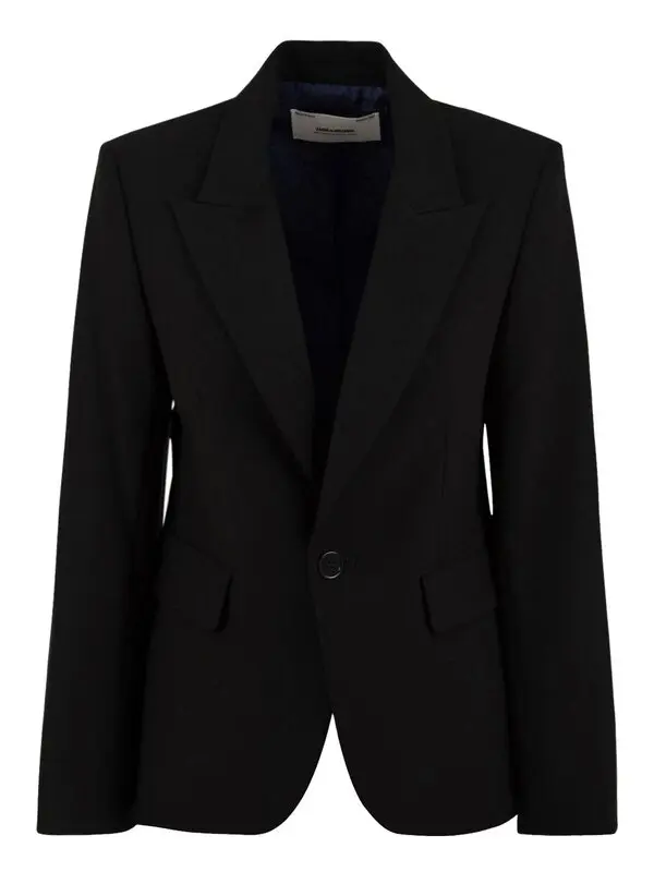 Zadig&Voltaire Structured Blazer With Rhinestone Detail - Black