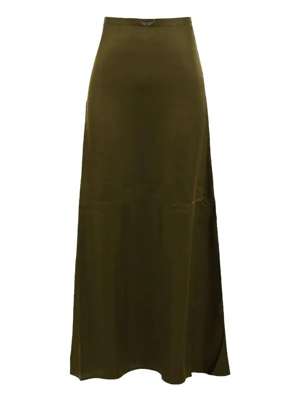 Zadig&Voltaire Long Satin Skirt - Treillis