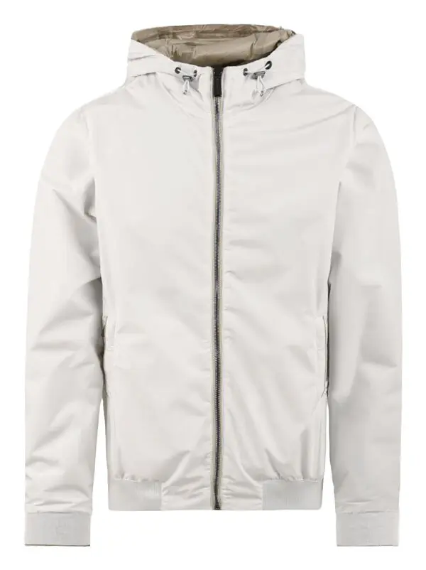 MOORER Reversible Technical Hooded Jacket - White