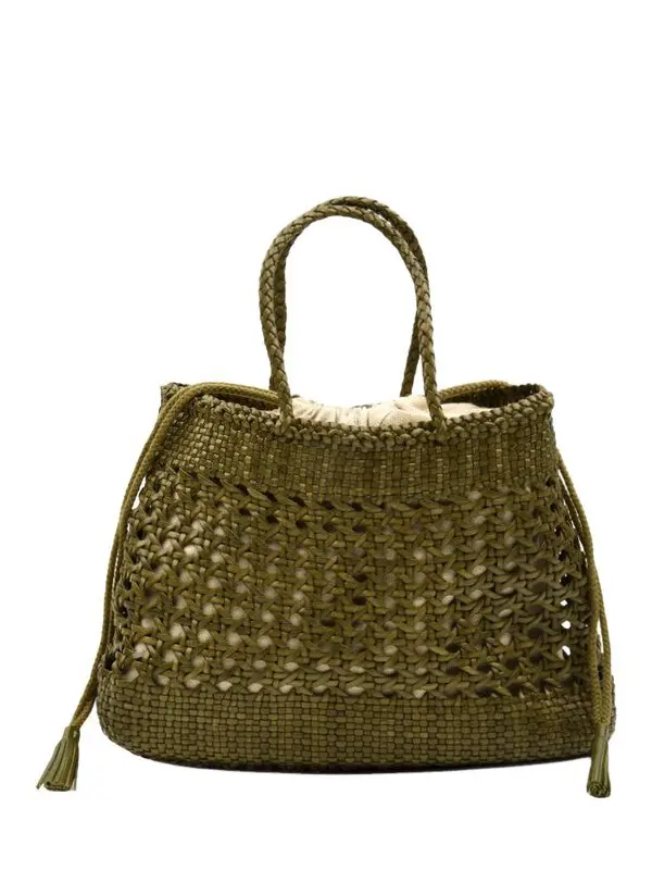 Dragon Diffusion Woven Tote - Kaki