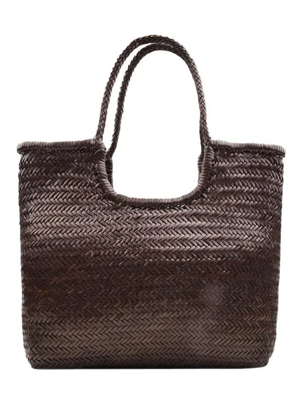 Dragon Diffusion Woven Tote - Dark Brown