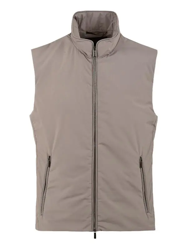 MOORER Sleeveless Jacket - Marmo