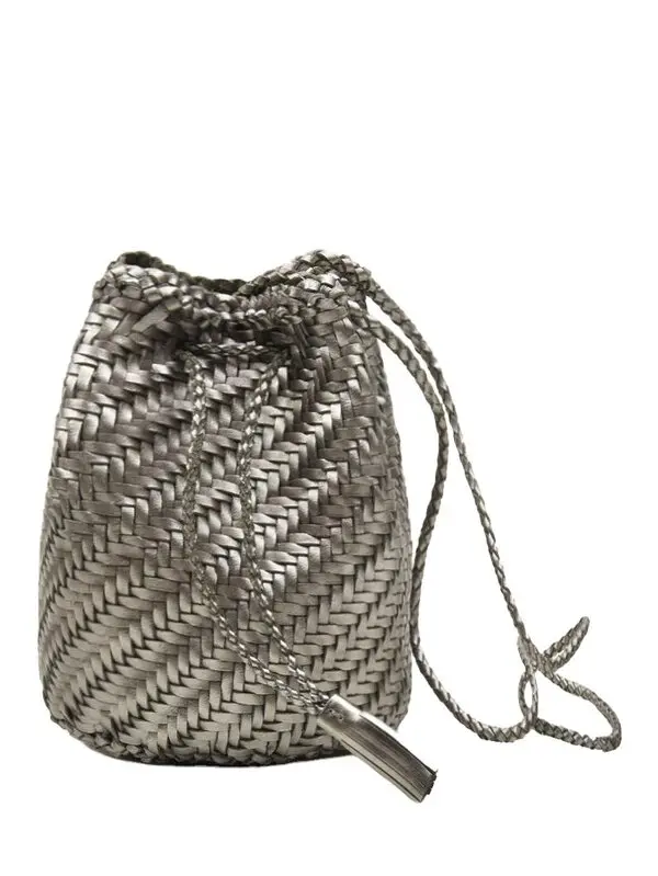 Dragon Diffusion Woven Leather Bag - Covert Foil