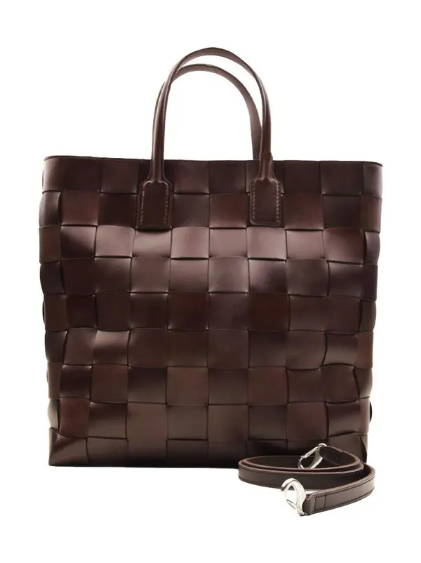 Dragon Diffusion Woven Tote - Dark Brown