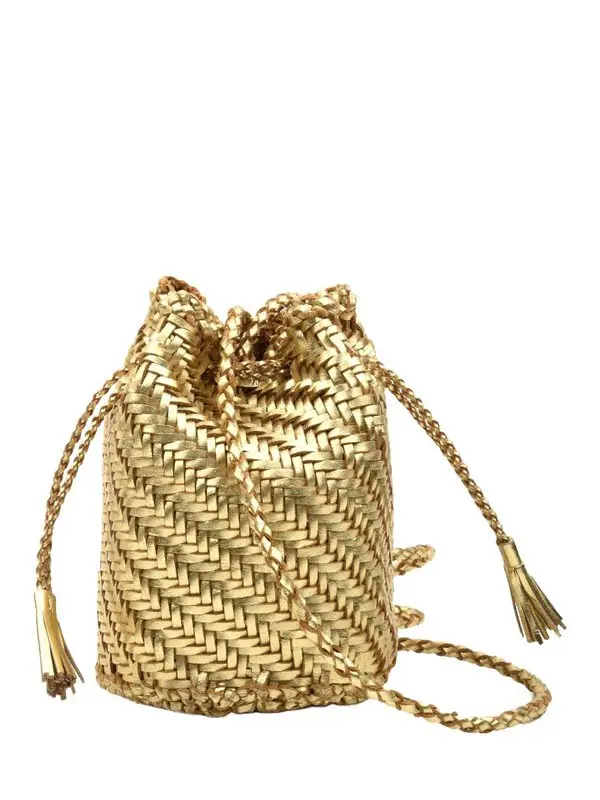 Dragon Diffusion Leather Bucket Bag - Golden