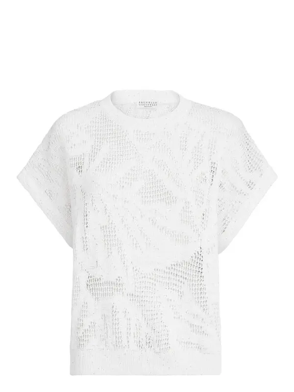 Brunello Cucinelli Knit T-shirt - White