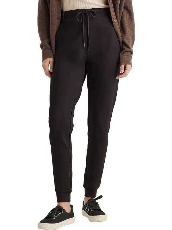 Quince Ultra-stretch Ponte Jogger Pants - Black