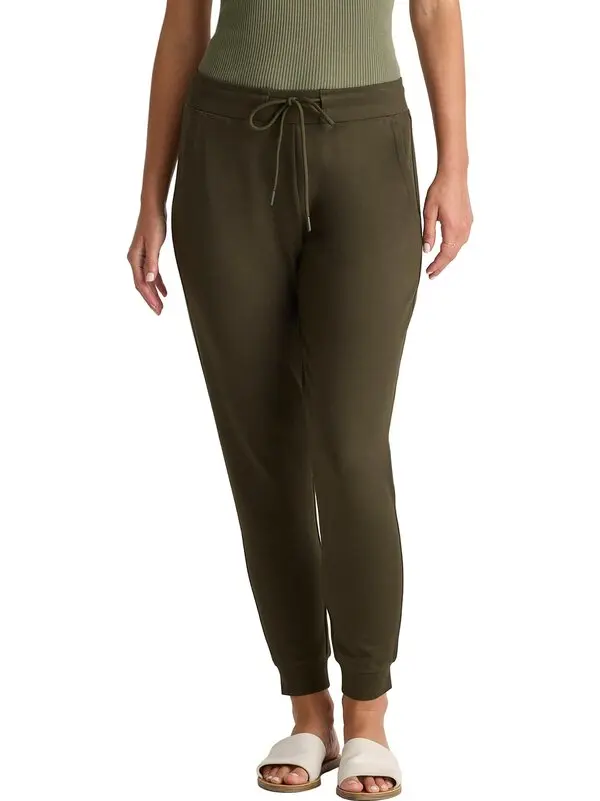 Quince Ultra-stretch Ponte Jogger Pants - Olive