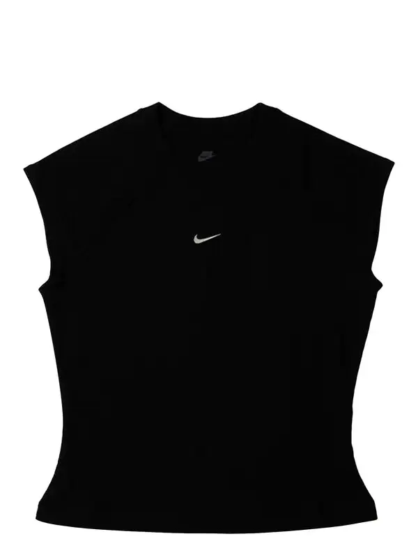 Nike Nsw Chill Knit Ribbed Top - Black