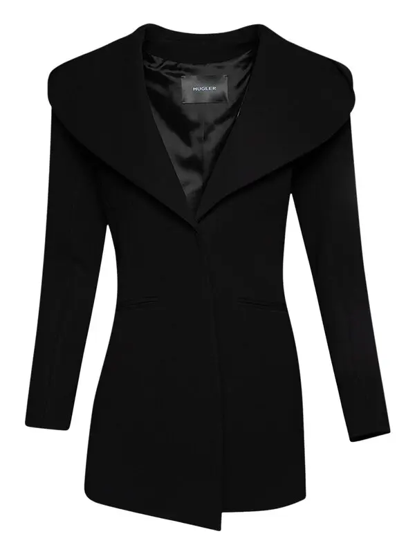 MUGLER Hooded Tailored Jacket - Black