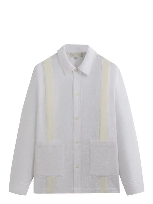 Kith Seersucker Boxy Overshirt - White