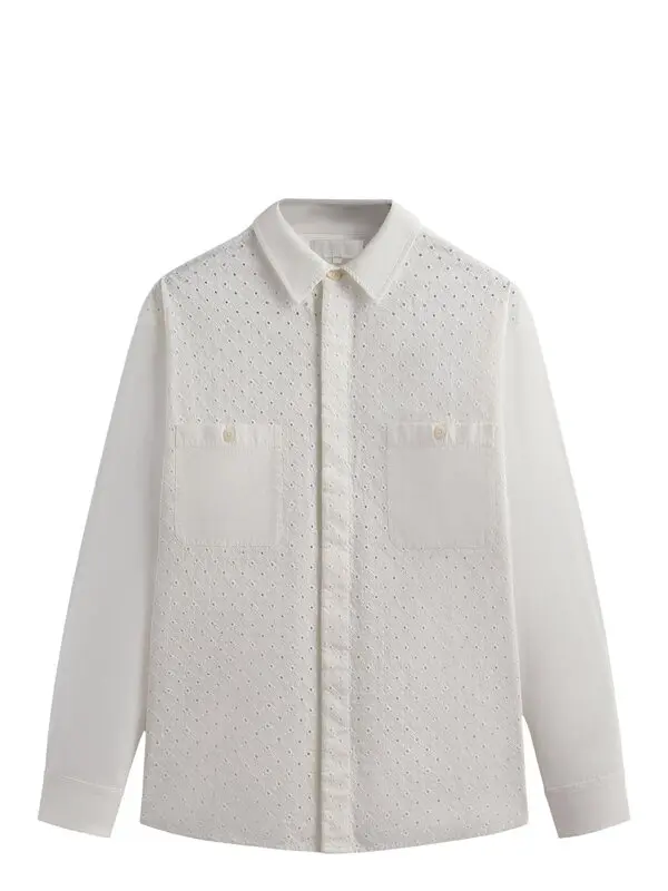 Kith Lattice Floral Apollo Shirt - White