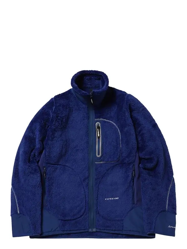 AND WANDER High Loft Fleece Jacket - Blue