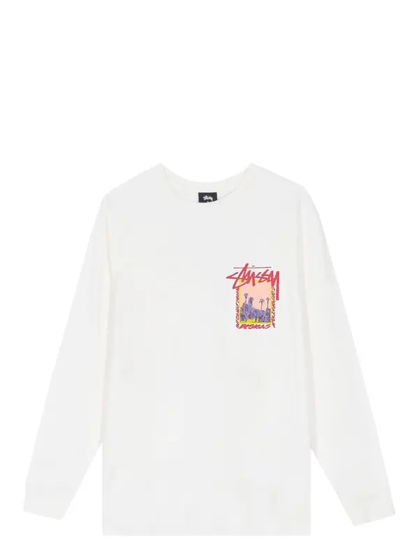 StÜssy Palm Desert Long-sleeve Tee - Tan