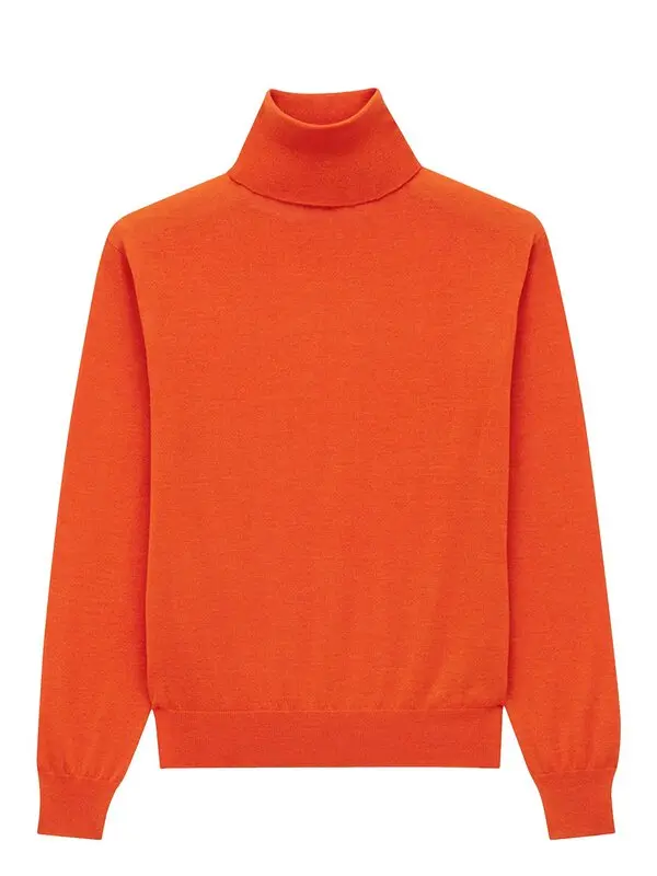 Saint Laurent Turtleneck Sweater - Orange