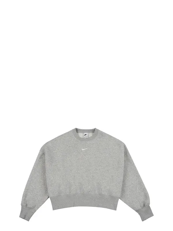 Nike Nsw Phoenix Fleece Oversized Crew-neck Sweatshirt - Grey