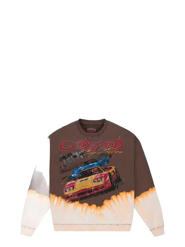 GODSPEED F.t.w Bleached Wash Sweatshirt - Brown