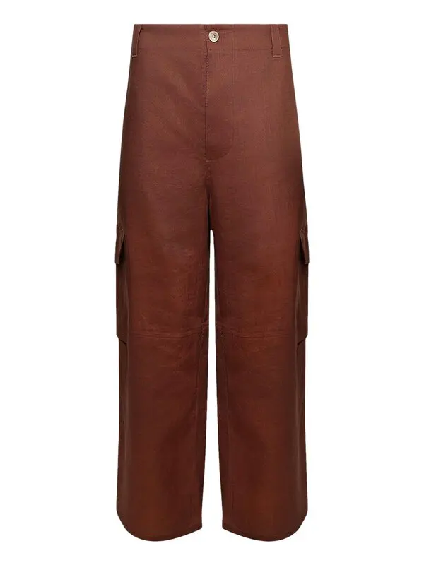 Marni Wide Leg Trousers - Brown