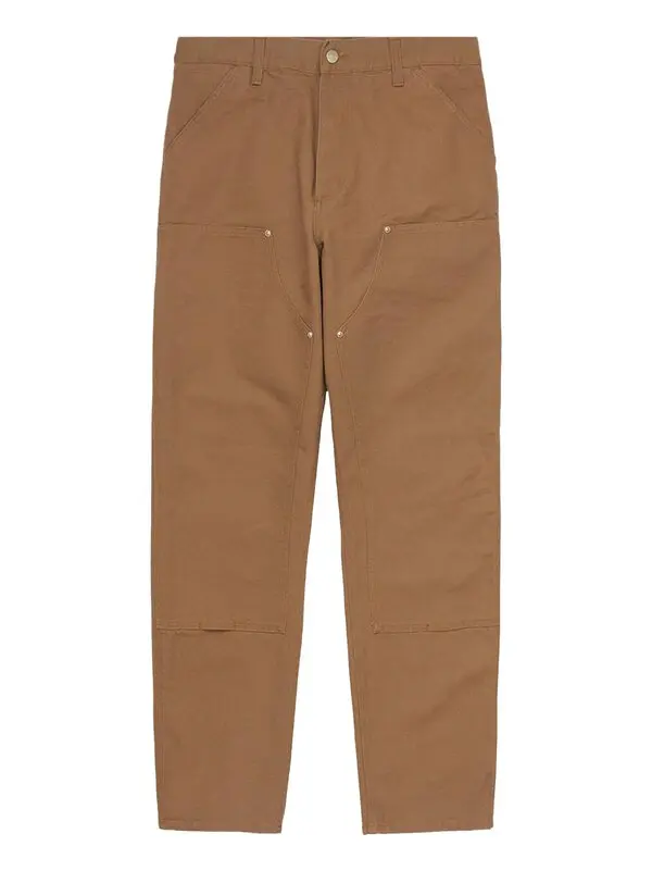 Carhartt Work In Progress Double Knee Pant 'hamilton Rinsed - Brown