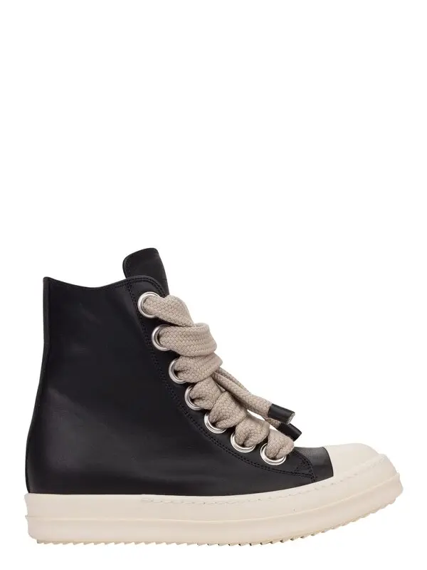 Rick Owens Jumbo Laced Low Top Sneakers - Black