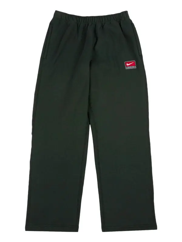 Nike Solo Swoosh Fleece Open-hem Pants - Green