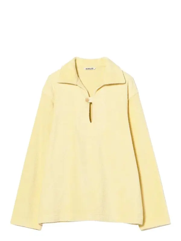 Auralee Pile Pullover Shirt - Yellow