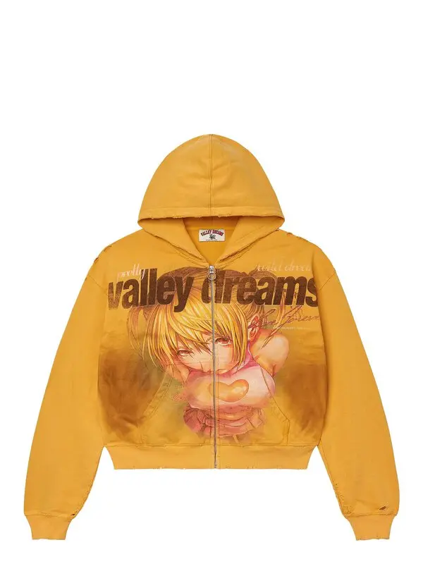 VALE FOREVER Gold Rush Zip Up - Yellow