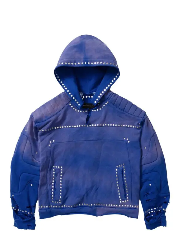 WHO DECIDES WAR BY EV BRAVADO Hardware Hooded Pullover - Blue