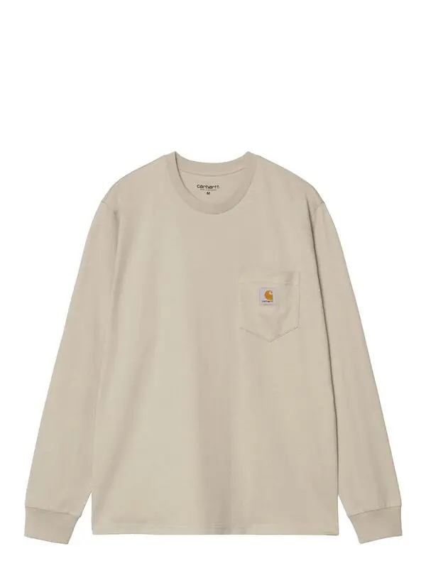 Carhartt Work In Progress Long-sleeve Pocket T-shirt - Tan