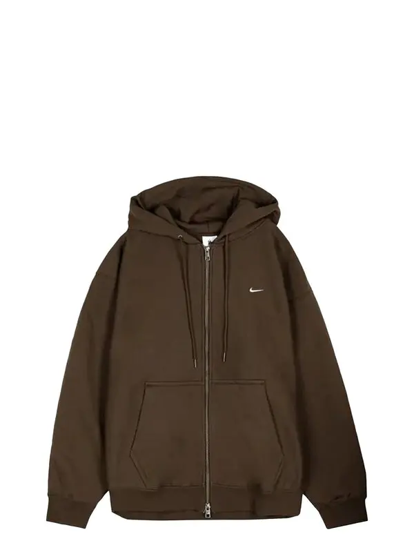 Nike Solo Swoosh Fz Fleece Hoodie - Brown