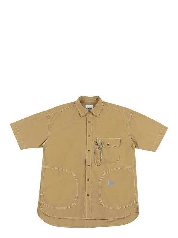 AND WANDER Cordura Cotton Rip Shirt - Tan