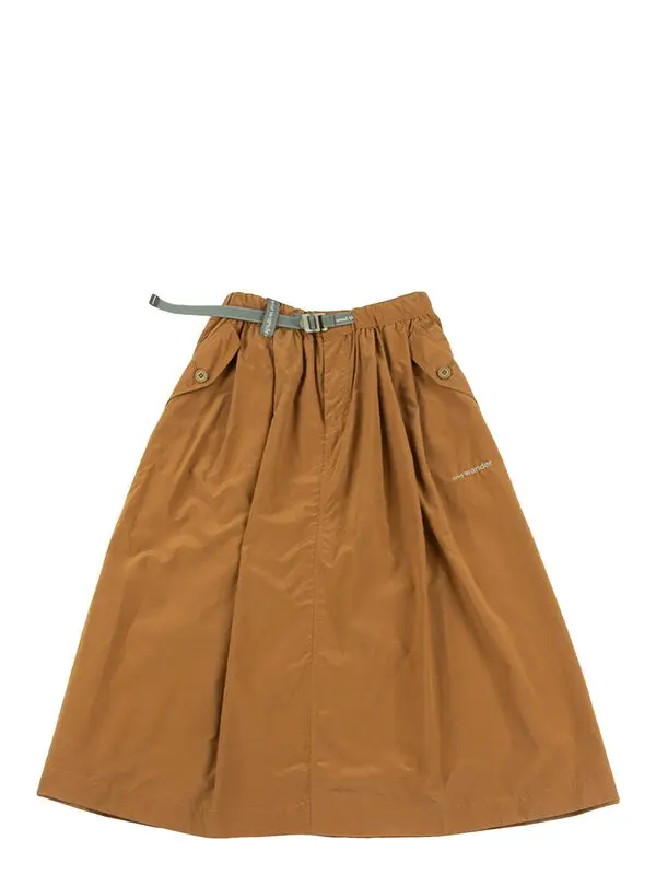 AND WANDER Oversized Cargo Skirt - Brown