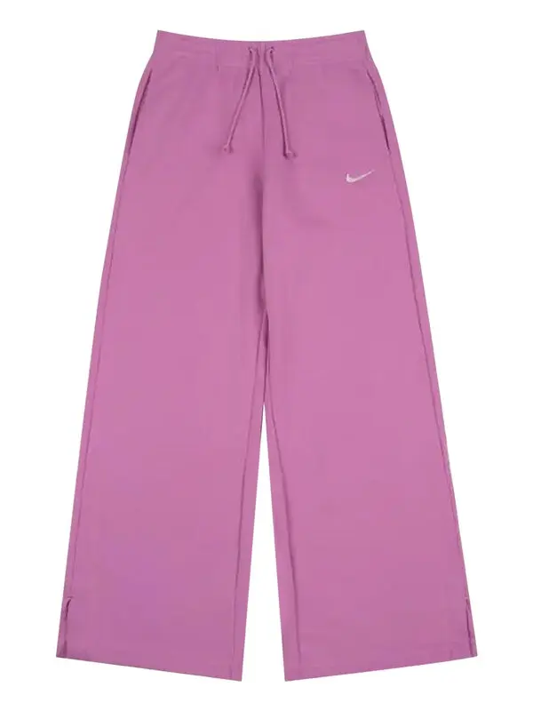 Nike Nsw Phoenix Fleece Wide-leg Pants - Pink