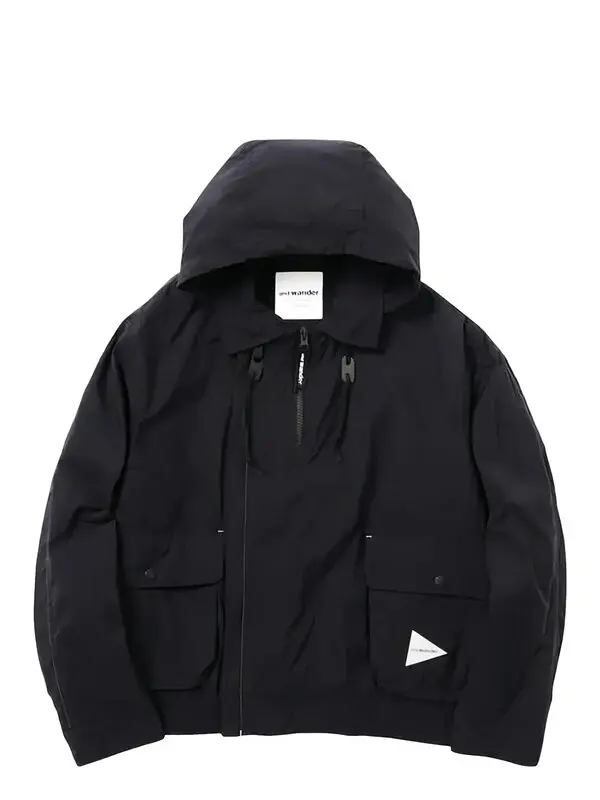 AND WANDER Water Repellent Light Jacket - Black