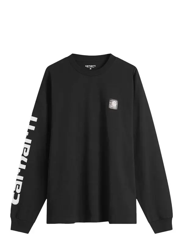Carhartt Work In Progress Long-sleeve Archive Script Tee - Black