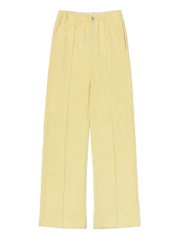 Auralee Cotton Nylon Pile Pants - Yellow