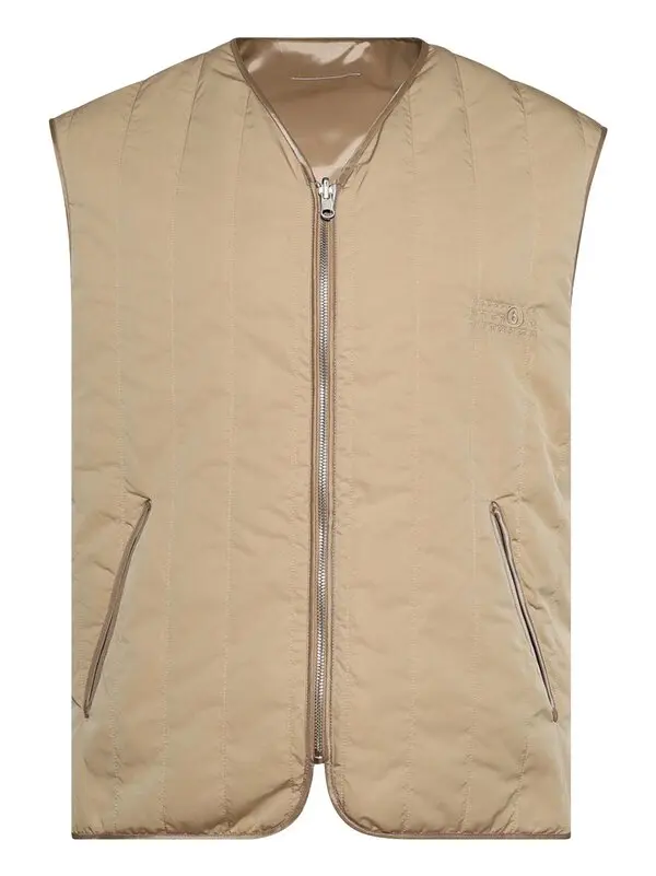 MAISON MARGIELA Sleeveless Gilet - Tan