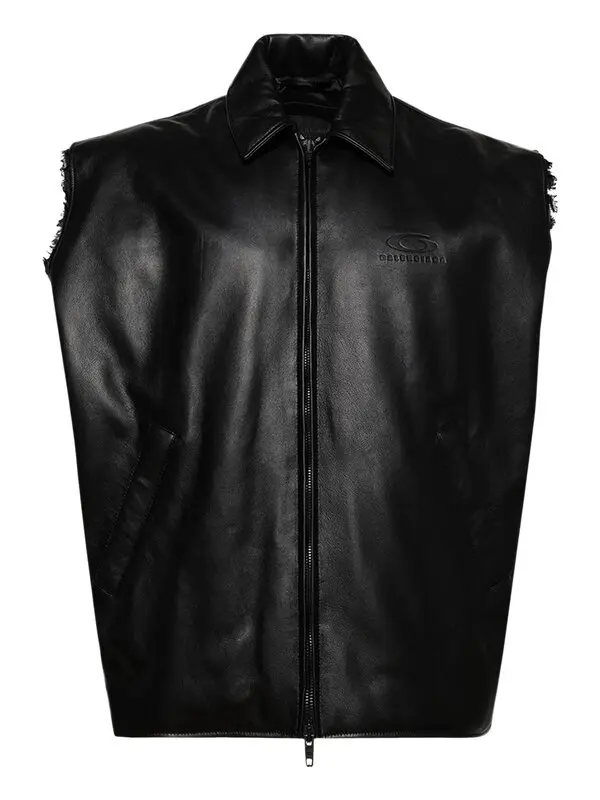 Balenciaga Sleeveless Bomber - Black