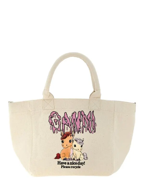 GANNI Handbag - Beige