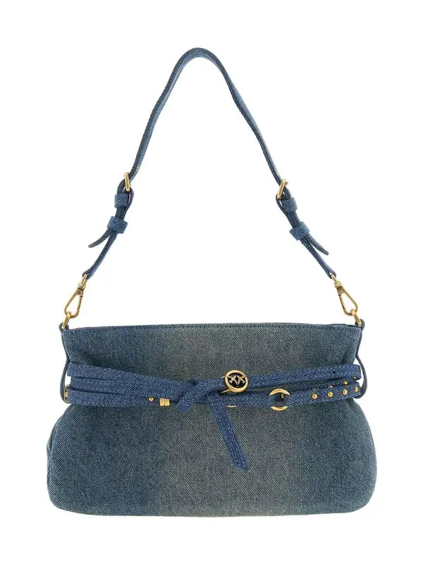 Pinko Mini Denim Belt Bag - Blue