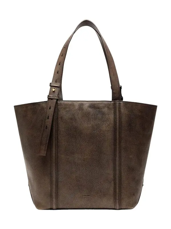 GOLDEN GOOSE 24/7 Aged Leather Bag - Brown