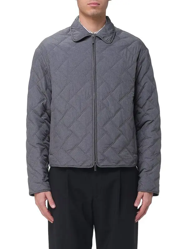 Emporio Armani Quilted Down Jacket - Grey