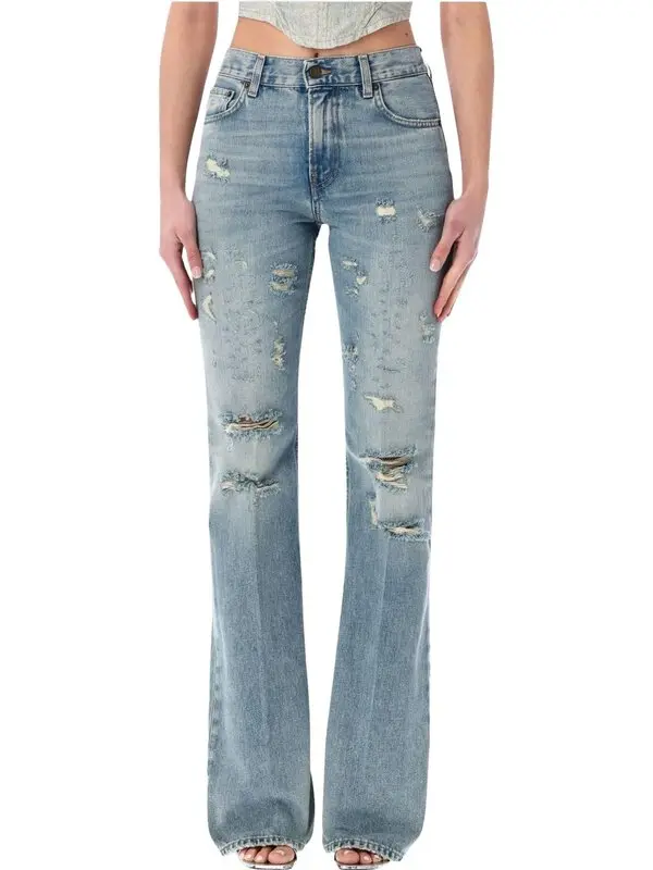 HAIKURE Distressed Jeans - Denim
