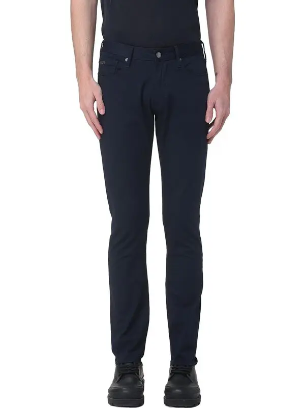 Emporio Armani Plain Pants - Navy